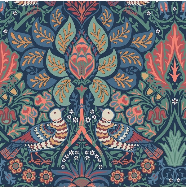 William Morris at Home Dove & Rose Midsummer Wallpaper - ShopStyle ...