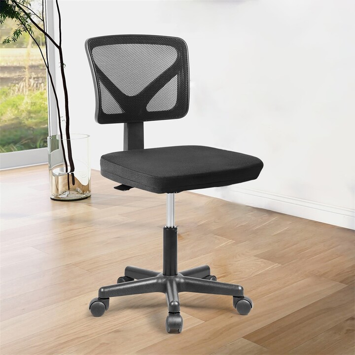 Milemont Swivel Mesh Office Chair Computer Task Chair Mid Back Armless ...