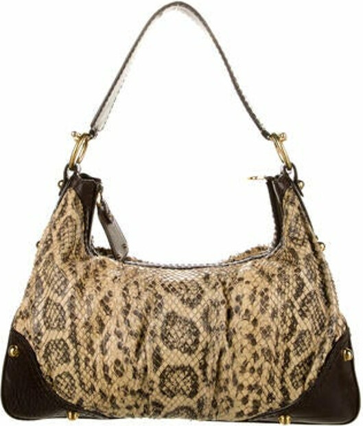 Gucci Python Jockey Hobo - ShopStyle