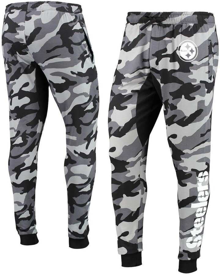 Men's Foco Black Pittsburgh Steelers Camo Jogger Pants - ShopStyle