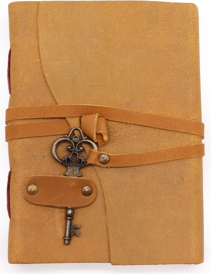 KDMD Oiled Tan Leather & Key - 200 pages - 13x18cm - ShopStyle Jewellery