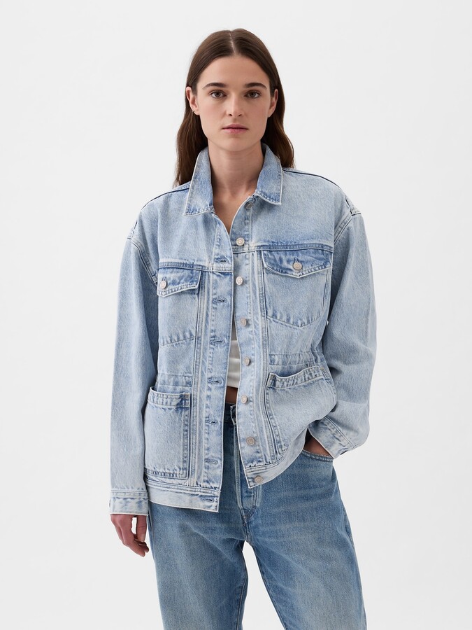 Gap Cinched Denim Jacket - ShopStyle