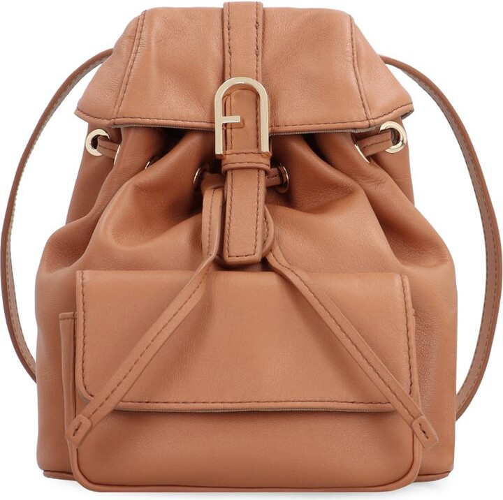 Furla Flow Mini Leather Backpack - ShopStyle