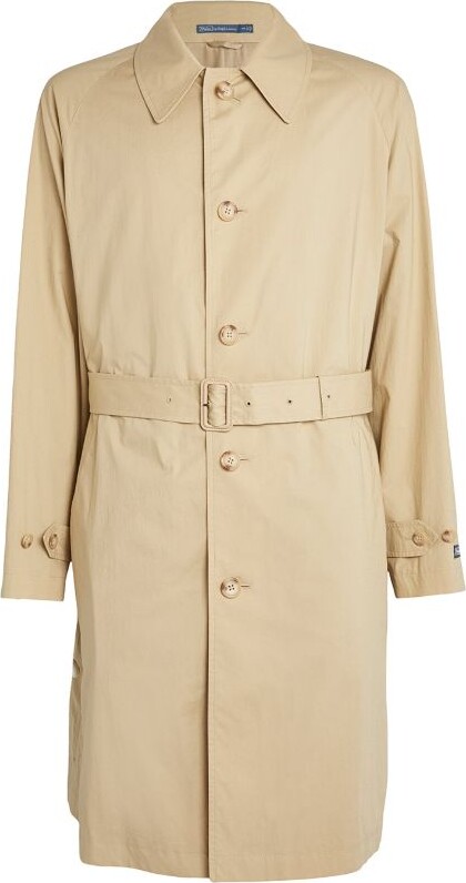 Polo Ralph Lauren Cotton-Blend Belted Overcoat - ShopStyle Raincoats ...
