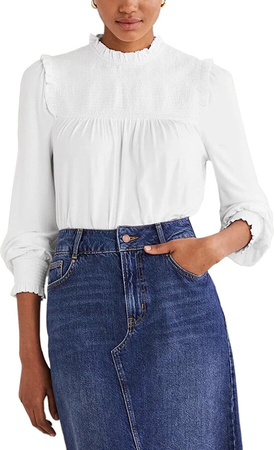 Boden Smocked Yoke Top - ShopStyle