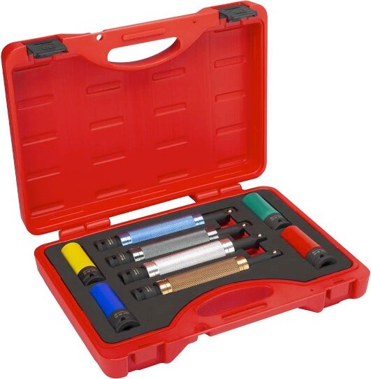 Powerbuilt 8 Piece Torque-Limiting Extension Bar and Lug Nut Socket Set ...