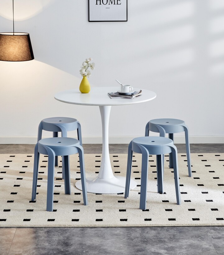 Simplie Fun Streamdale Furniture 6-Pack of Durable, Stackable Plastic ...