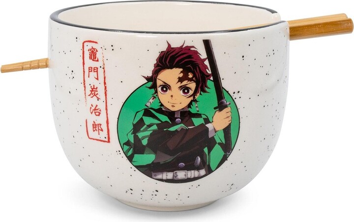 Just Funky Demon Slayer Tanjiro Japanese Dinnerware Set | 16-Ounce ...
