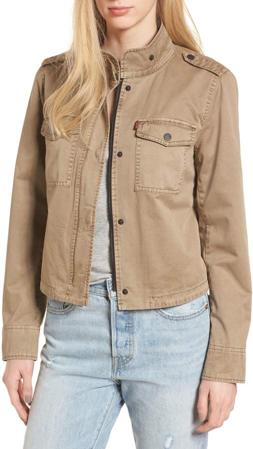 Levi's Crop Military Jacket - ShopStyle Clothes and Shoes