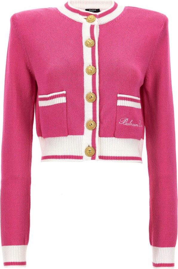 Balmain Signature Knit Cardigan - ShopStyle