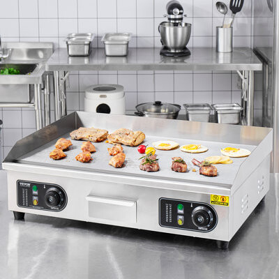 VEVOR Commercial Electric Griddle, 2800W Countertop Flat Top Grill ...