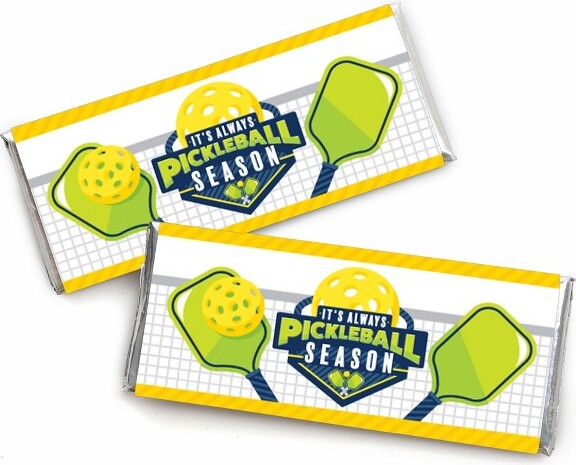Big Dot of Happiness Let’s Rally - Pickleball - Candy Bar Wrapper ...