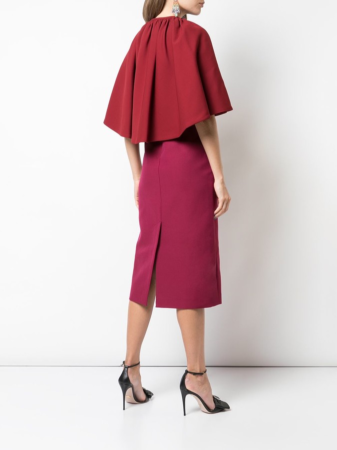 Gucci Layered Cape Dress - ShopStyle