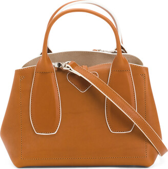 Longchamp Made In France Leather Roseau Large Satchel With Detachable ...