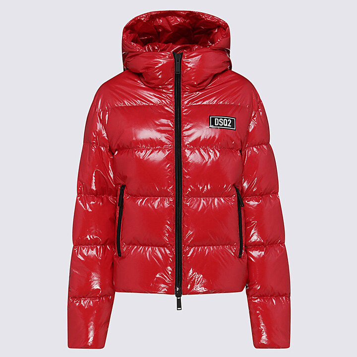 DSQUARED2 Red Down Jacket - ShopStyle