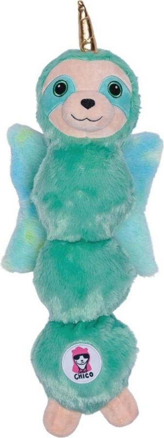 Jojo Modern Pets Mint Sloth Skinny Plush Dog Toy With Crinkle Paper And ...