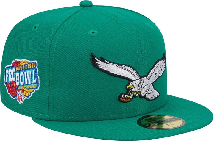 New Era Men's Kelly Green Philadelphia Eagles Historic Side Patch ...