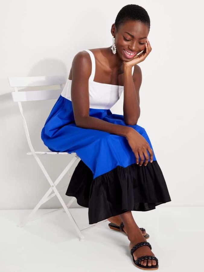 Kate Spade Colorblock Al Fresco Midi Dress - ShopStyle