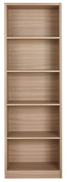 Home Essentials - Metro Tall Wide Extra Deep Bookcase - Oak Effect ...