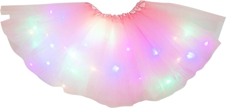 DeHolifer Women 3 Layer Mesh Tulle Tutu Skirt Carnevale Princess Skirts ...