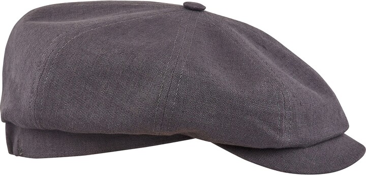 Sterkowski Rowdy Flat Cap for Men and Women | 100% Linen Newsboy Cap ...