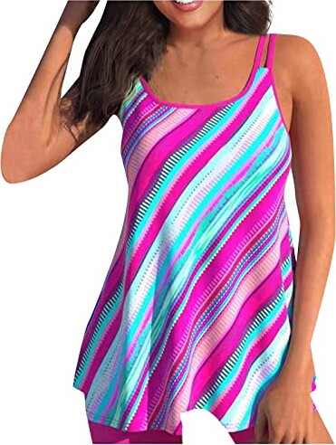 Generic Women's Fashion Split Conservative Bikini with Bra Pads and No ...