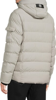 Point Zero by Maurice Benisti Faux Fur Torso Hooded Puffer Jacket ...