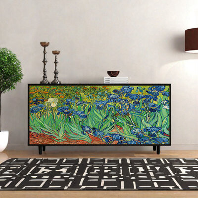 Morpho Nest Creations French Art Locker Sideboard Cabinet 59.1'' Solid ...