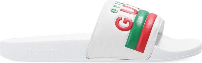 Gucci Logo Detailed Slides - ShopStyle
