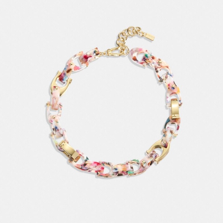 Coach Chunky Signature Link Necklace - ShopStyle