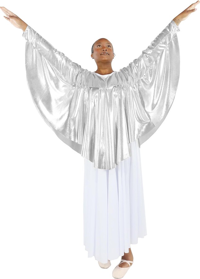 Danzcue Womens Angel Wing Drapey Pullover Dance Top - ShopStyle