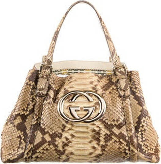Gucci Python Britt Tote - ShopStyle