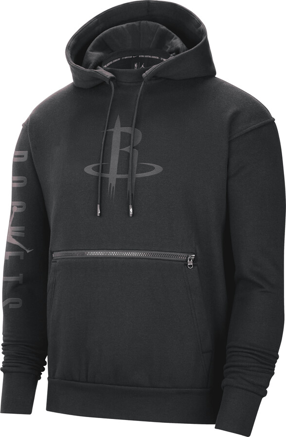 Nike Men's Houston Rockets Courtside Jordan NBA Fleece Pullover Hoodie ...