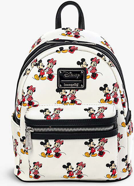 Loungefly Kids Mickey and Minnie Mouse Mini Faux-leather Backpack ...