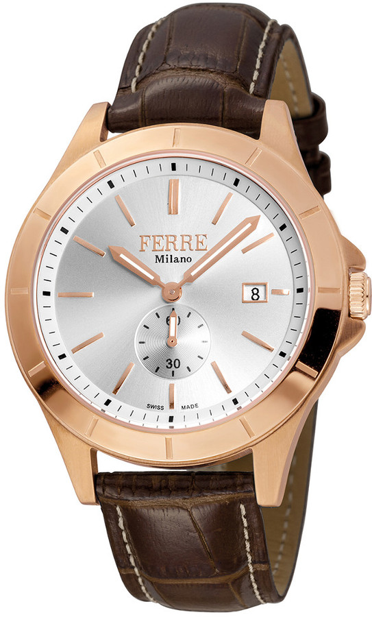 Ferré Milano Men's Leather Watch - ShopStyle