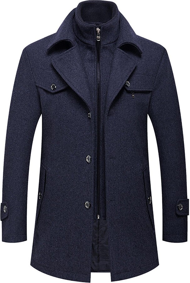 Generic Mens Long Coat Long Mens Coat Men's Long Coat Men's Long Wool Coat Long Coat Men Coat ...