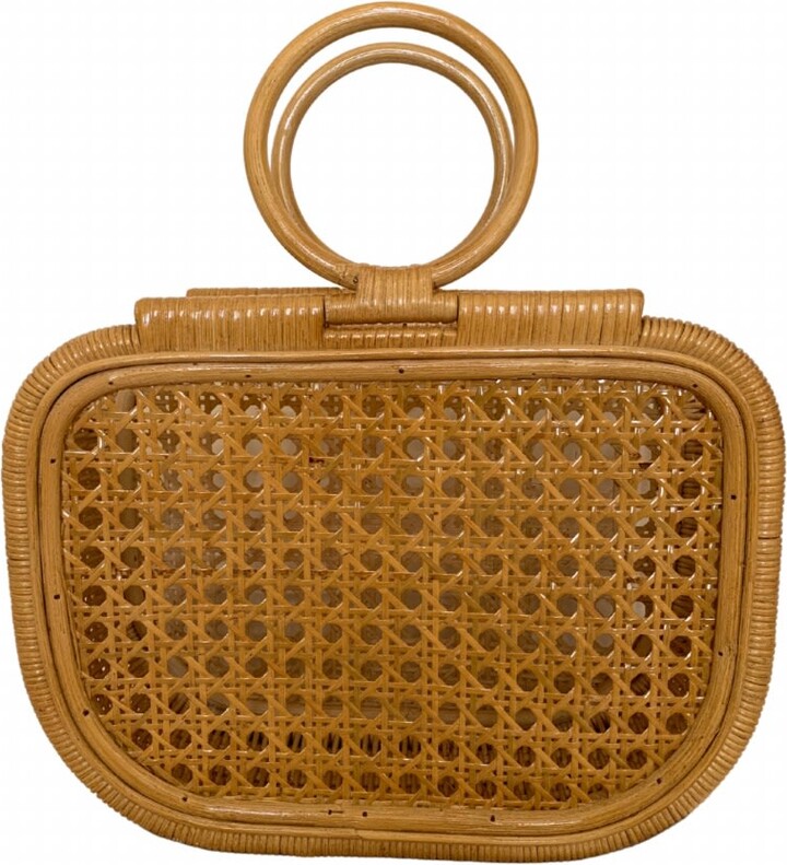 Pink Haley Women's Daniela Rattan And Cane Tote - ShopStyle