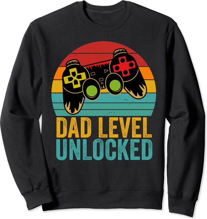Dad Level Unlocked Fathers Day Tee I Leveled Up To Dad 2025 Promoted To ...