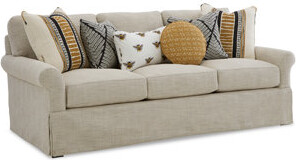 Paula Deen Home Carlsbad 90" Rolled Arm Sofa with Reversible Cushions ...