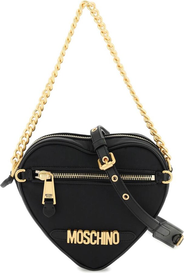 Moschino heart-shaped shoulder bag - ShopStyle