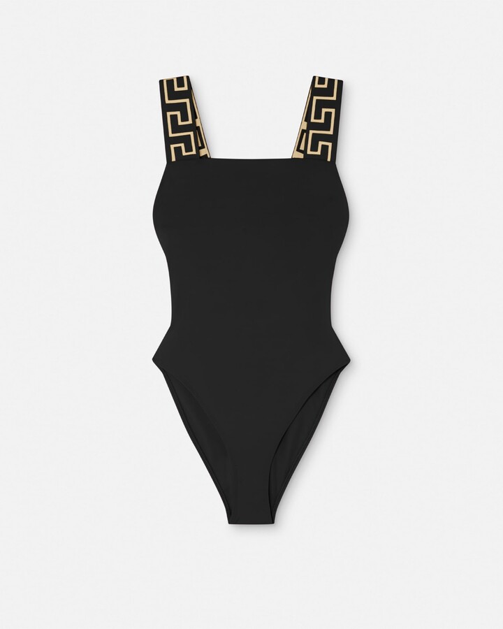 Versace Greca Border One-Piece Swimsuit - ShopStyle