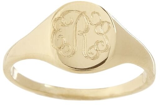 Mark & Graham Sarah Chloe Petite Signet Ring - ShopStyle