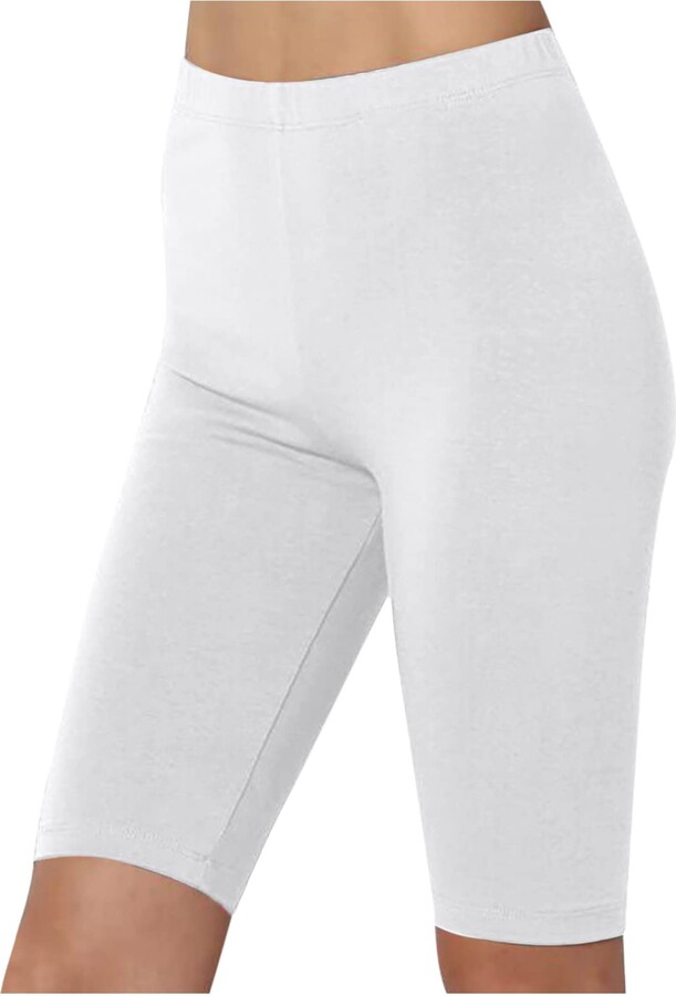 DianD Womens Cycling Shorts Plus Size Dancing Super Stretch Ladies ...