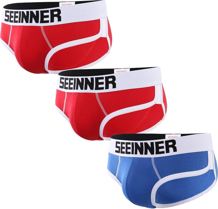 Whlucky Men's Boxer Padded Enhancing Spandex Underwear Butt-Enhancing ...