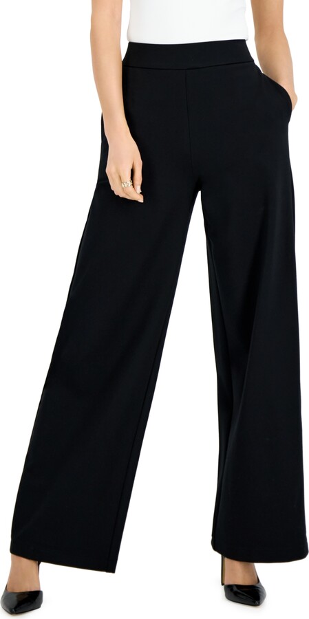 INC International Concepts Women's High-Rise Wide-Leg Pants, Created ...