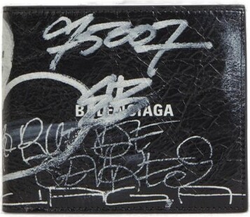 Balenciaga Graffiti Bi-Fold Wallet - ShopStyle