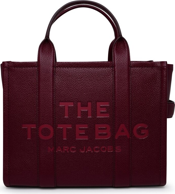 Marc Jacobs The Leather Logo Embossed Tote Bag - ShopStyle