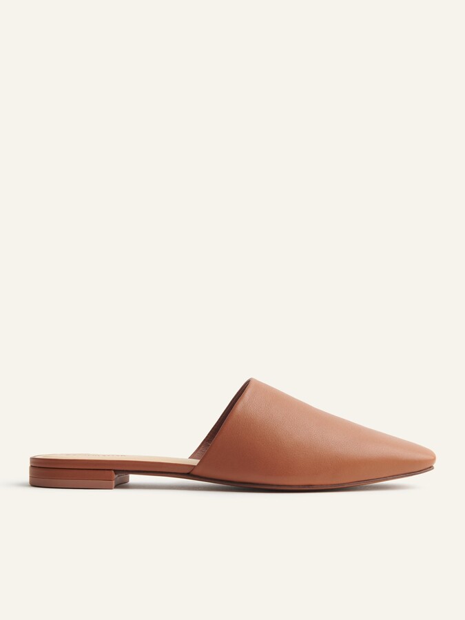 Reformation Bria Minimal Flat Mule - ShopStyle Women's Fashion