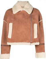 Arma Turin cropped shearling jacket - ShopStyle