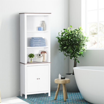 Lark Manor Freestanding Storage Cabinet, Bathroom Linen Tower, Kitchen ...